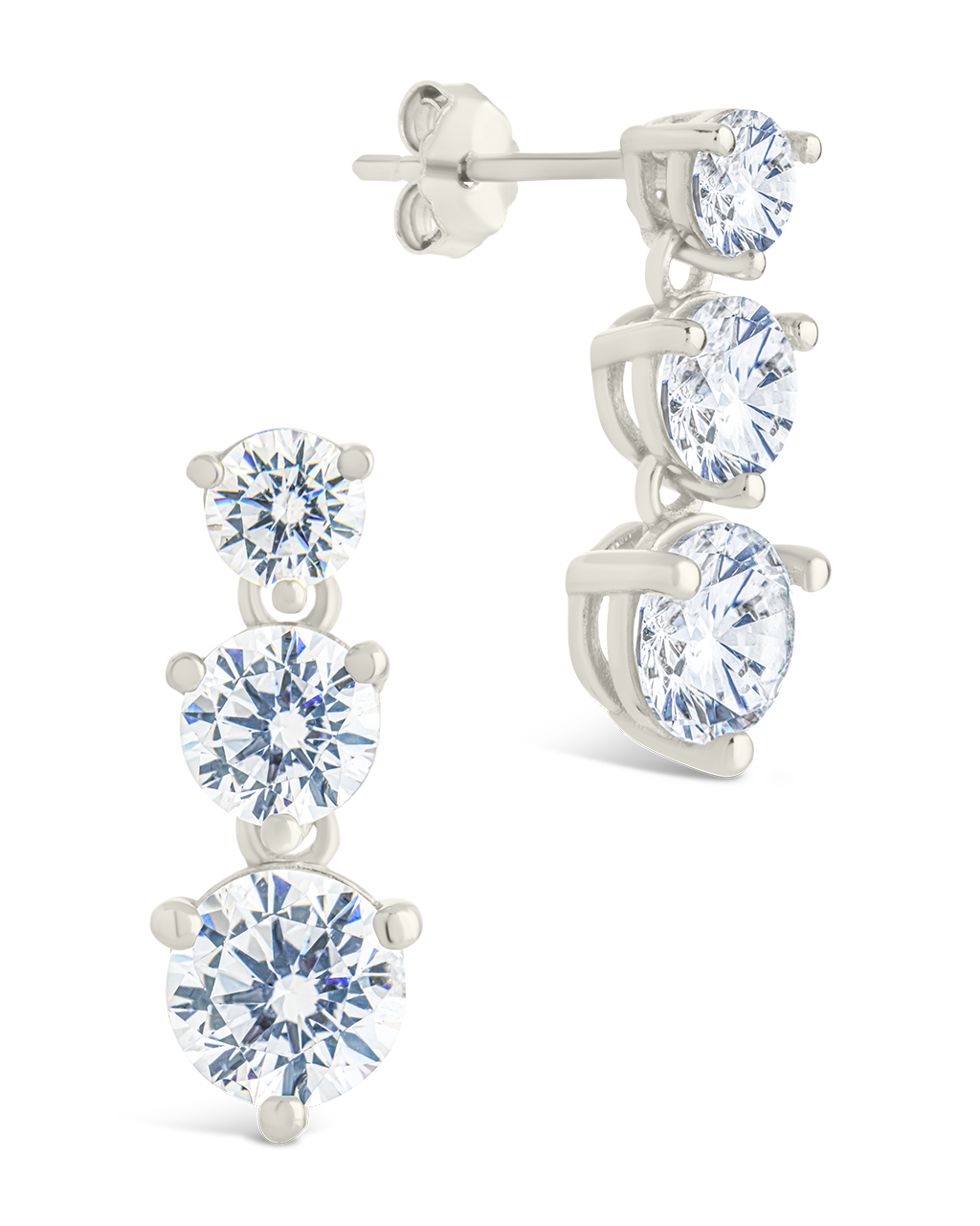 Sterling Silver Opaline Brilliant Cut CZ Studs – Sterling Forever