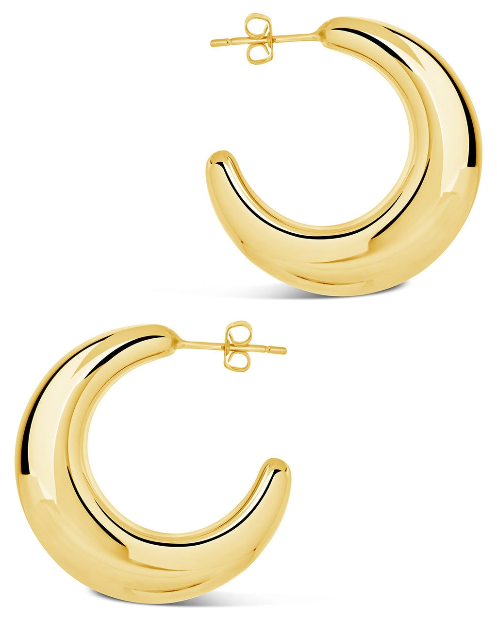 Lightweight, Statement Eclipse Hoop Earrings – Sterling Forever