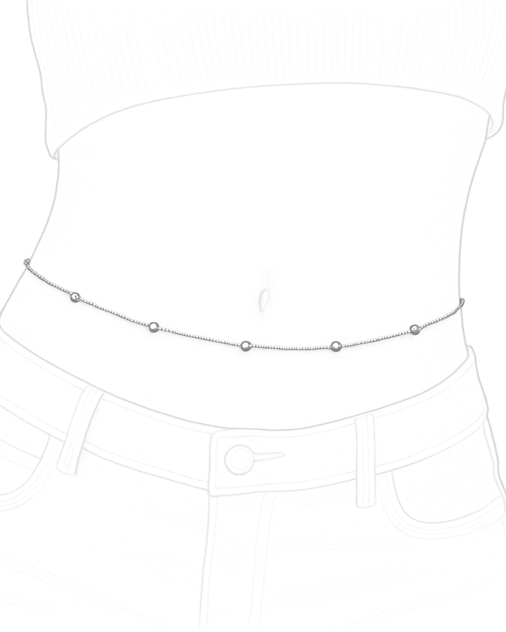 Patience Beaded Body Chain – Sterling Forever