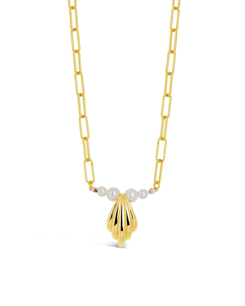 Chérie Pearl & Textured Pendant Necklace – Sterling Forever