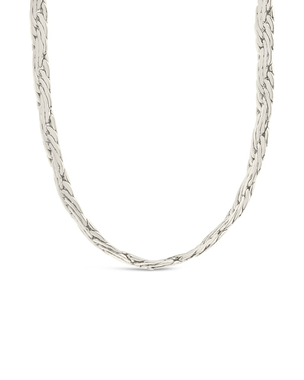 Brandy Chain Link Necklace Silver