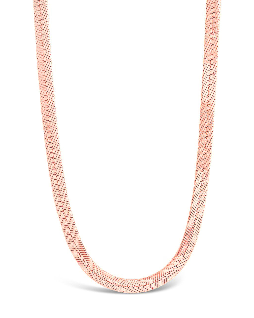Silver Herringbone Chain Necklace | Sterling Forever