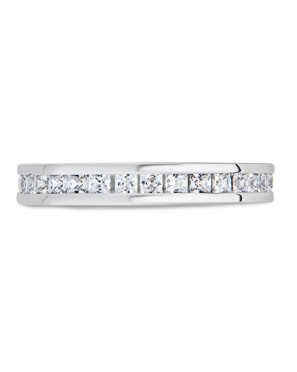 Sterling Silver Thin Cubic Zirconia Band Ring – Sterling Forever