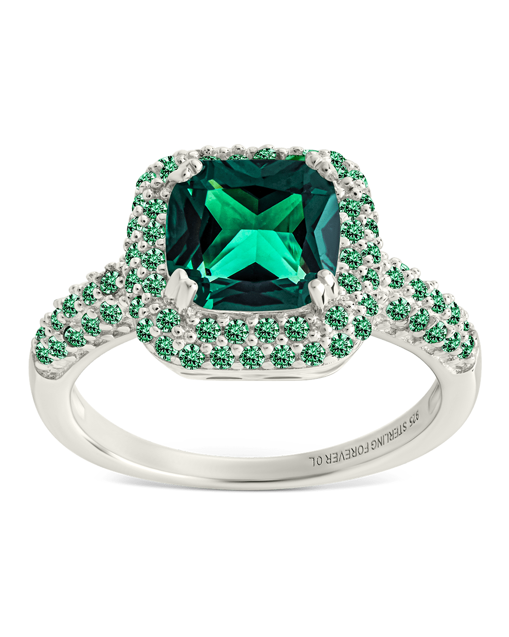 Sterling Silver Emerald CZ Legacy Ring – Sterling Forever