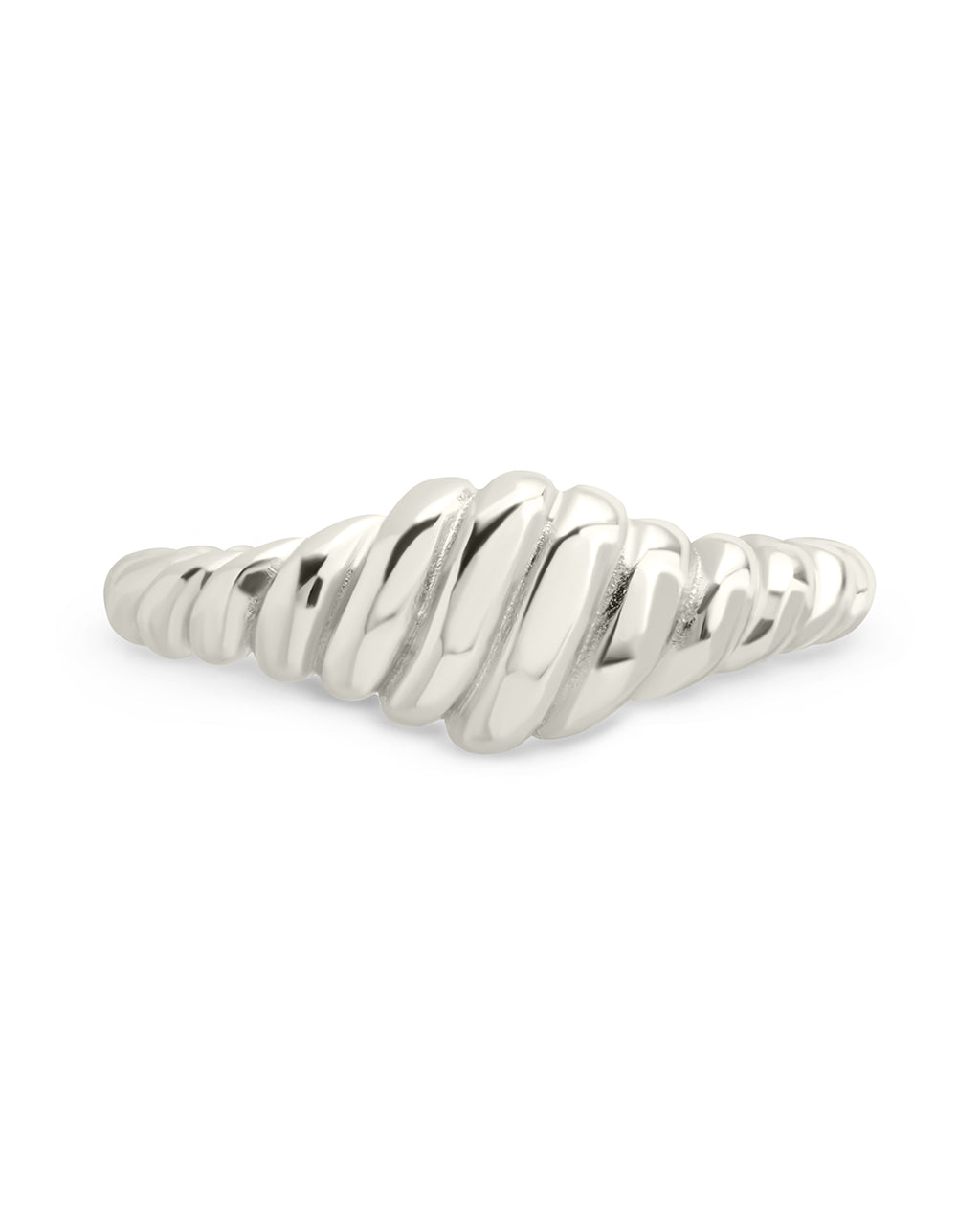 Sterling Silver Paula Ribbed Ring – Sterling Forever