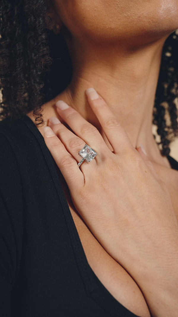 Sterling Silver Eva's Engagement Ring – Sterling Forever