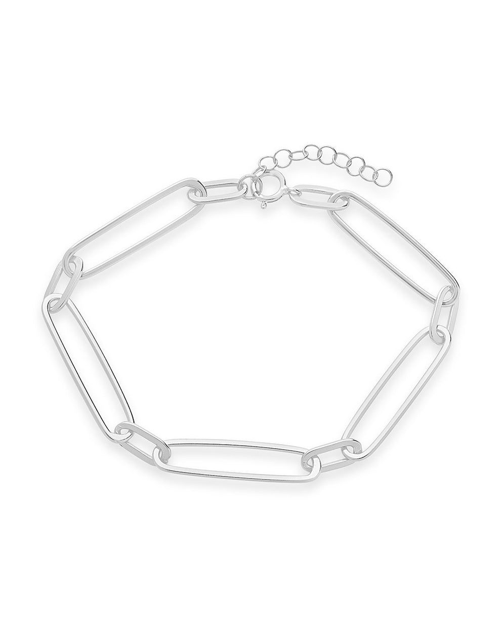 Sterling Silver Polished Large Link Bracelet – Sterling Forever
