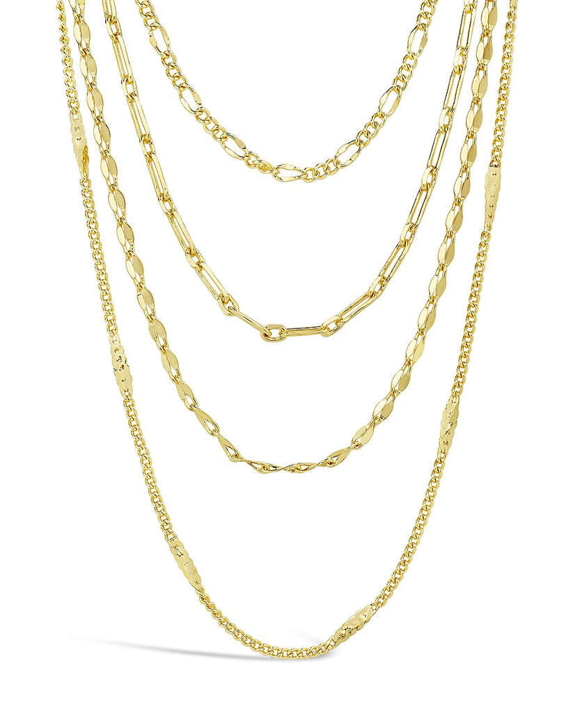 Four Layer Chain Necklace – Sterling Forever